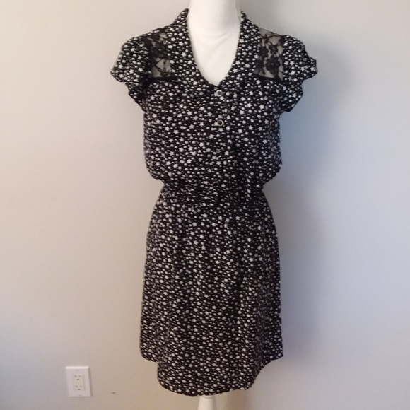 Speechless | Dresses | Speechless Dress Black With White Stars And ...